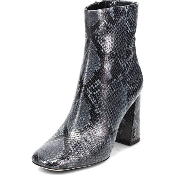 Sam Edelman | Shoes | Samedelman Womens Codie Boot Marina Blue Snake M ...